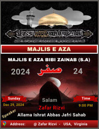 Majlis e Aza Imam Husain (A.S) Template | PosterMyWall