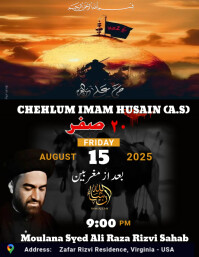 Majlis e Aza Shahdat Imam Husain (A.S) Template | PosterMyWall