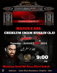Majlis e Aza Chehlum Imam Husain (A.S) Template | PosterMyWall