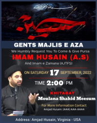 Ladies Majlis e Aza Template | PosterMyWall