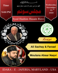 Ladies Majlis e Aza Template | PosterMyWall