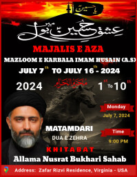 Majlis e Aza Imam Husain (A.S) Template | PosterMyWall