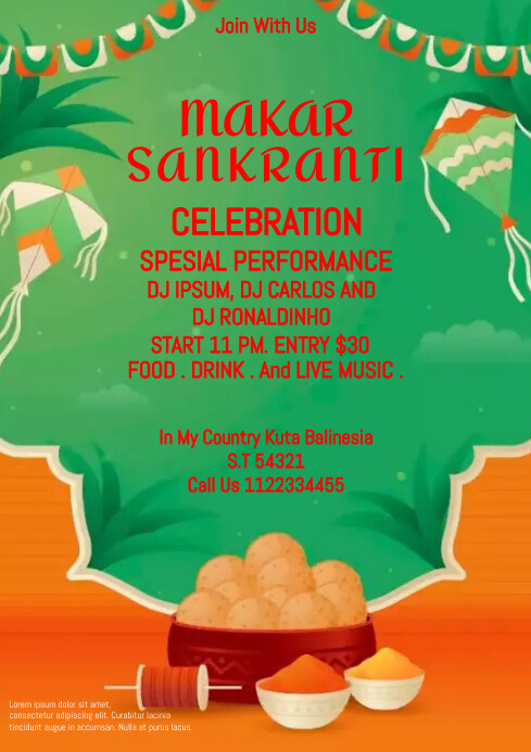 makar sankranti Template | PosterMyWall