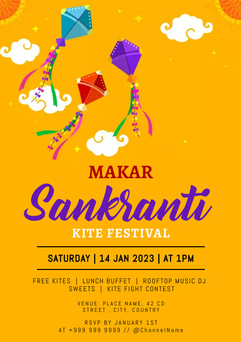 makar sankranti Template | PosterMyWall