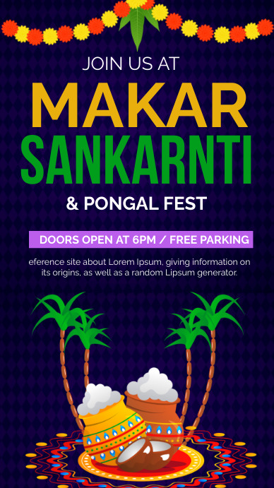 Flyer Makar Sankranti Templat | PosterMyWall