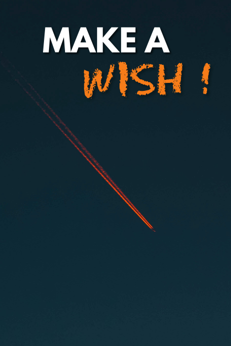 Make a wish quote design template | PosterMyWall