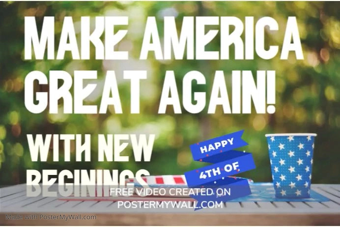 Make America Great Again With New beginnings Template | PosterMyWall