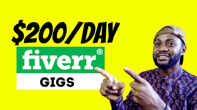 make money online Fiverr YouTube thumbnail Template | PosterMyWall