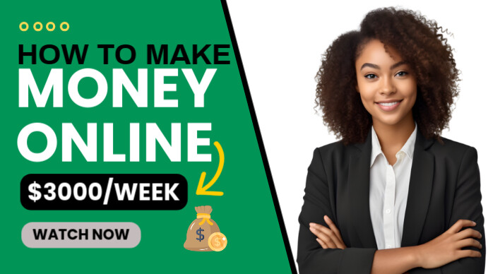 Copy of Make money online youtube thumbnail template design | PosterMyWall