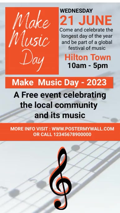 Make Music Day Post Template | PosterMyWall