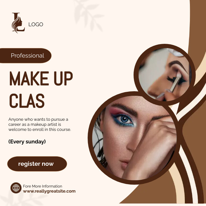 Copy of MAKE UP CLAS INSTAGRAM POST | PosterMyWall