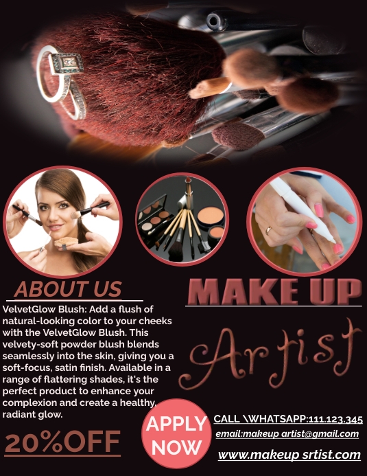 Copy of make up | PosterMyWall