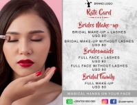 MAKE UP RATE CARD Template | PosterMyWall