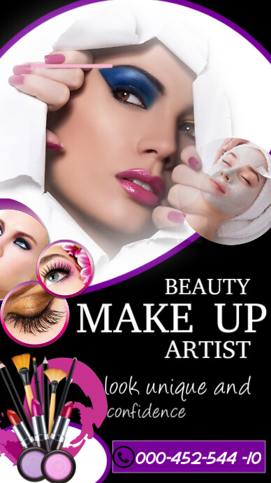 Copy of make up template | PosterMyWall