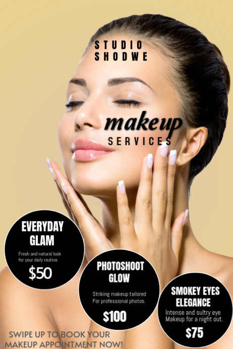 Copy of Makeup appointment template Elegant business design | PosterMyWall