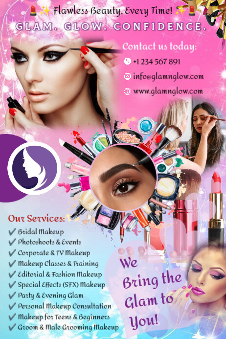 Plantilla de Makeup Artist Ad | PosterMyWall