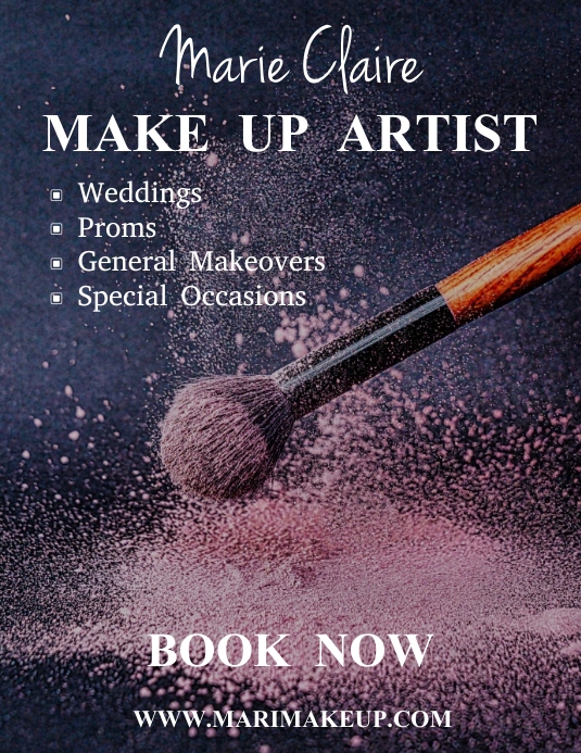 Makeup Artist Flyer Ad Template | PosterMyWall