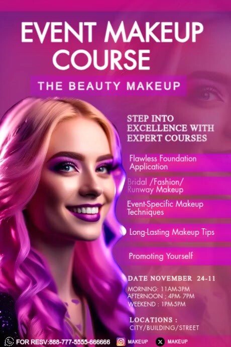 Makeup Artist poster templates | PosterMyWall