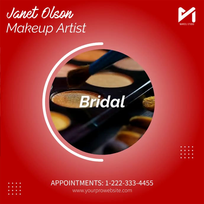 Makeup Artist Video Ad Template | PosterMyWall