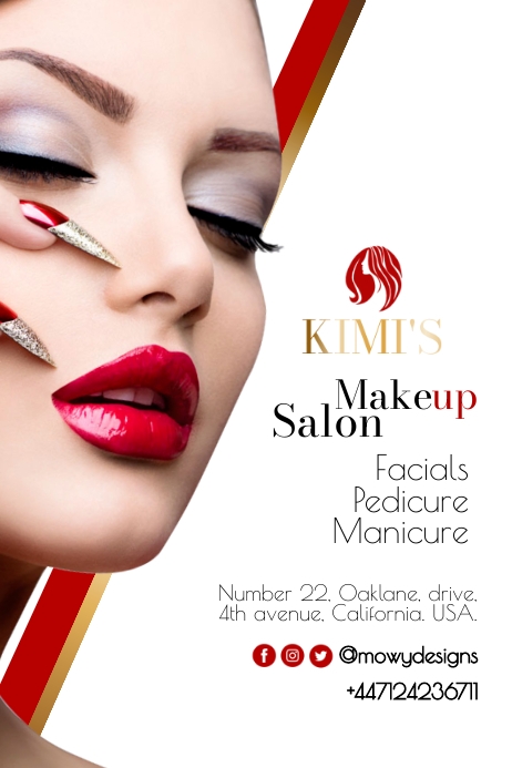 Plantilla de Makeup Salon Poster Template | PosterMyWall