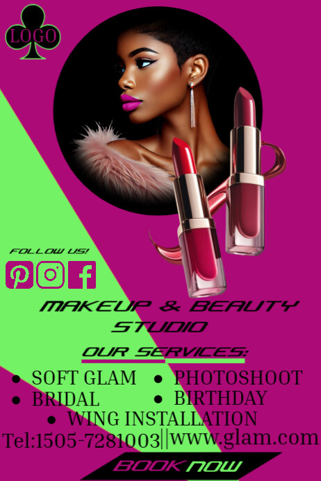 Makeup Studio Poster/Flyer Template | PosterMyWall