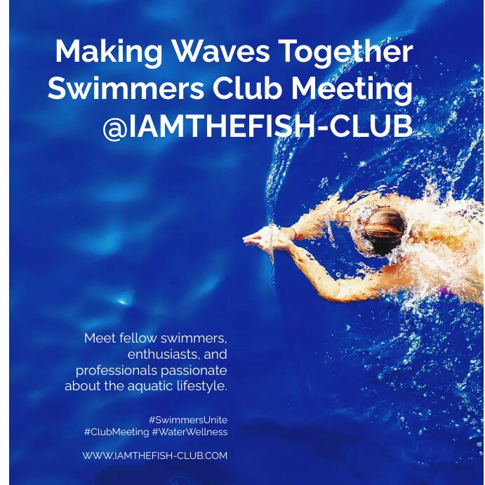Making Waves Together Swimmers Club Meeting I Template | PosterMyWall