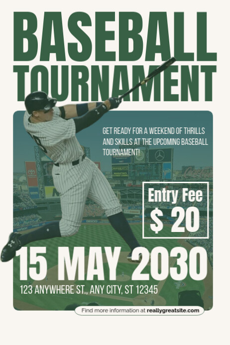 Copy of Maksimalis Baseball Tournament Poster | PosterMyWall