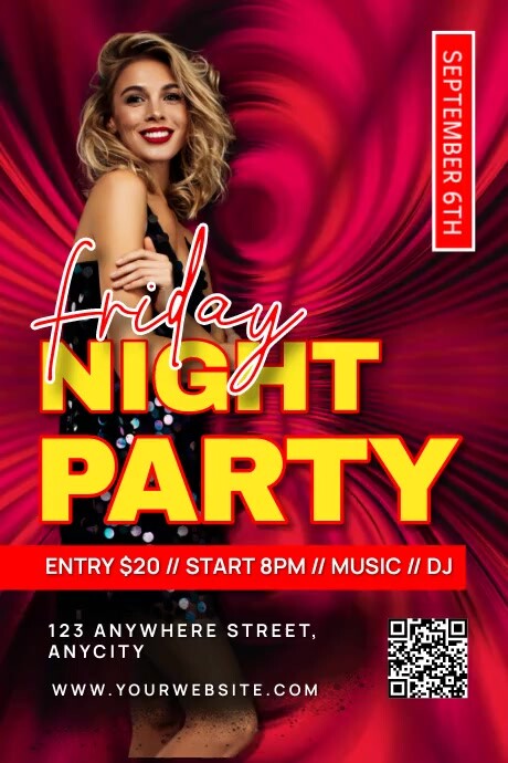 Maksimalis Friday Night Party Poster Template | PosterMyWall
