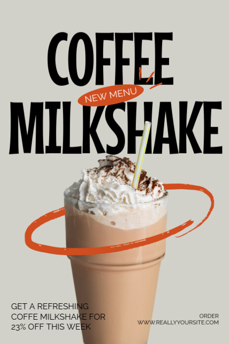Modèle Maksimalis New Menu Coffe Milkshake Shop Design Poster ...