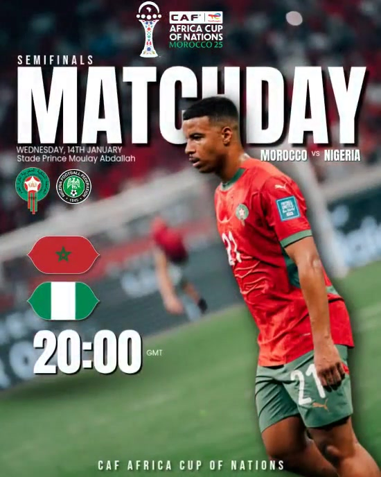 Maksimalis Nigeria Vs Morocco Afcon Semifinal Match Day Instagram ...