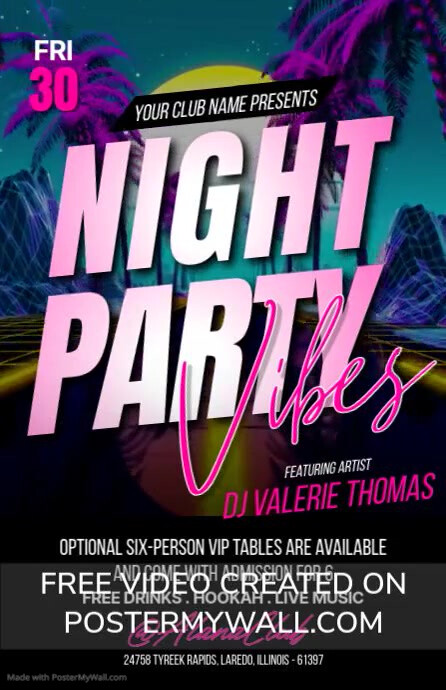 Maksimalis Night Club Party Tabloid Template | PosterMyWall