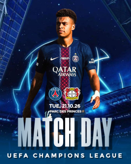 Plantilla de Maksimalis Psg Match Day Instagram Portrait | PosterMyWall
