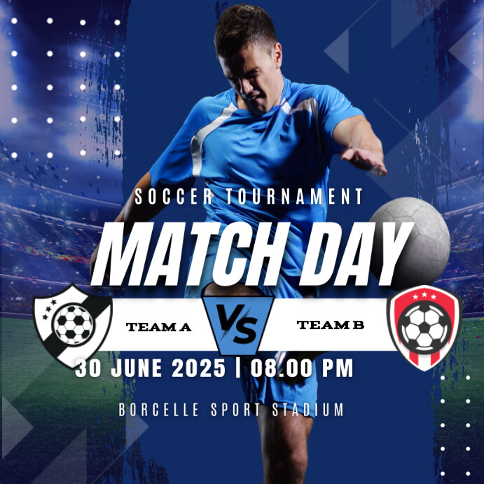 Maksimalis Soccer Pos Instagram Template | PosterMyWall