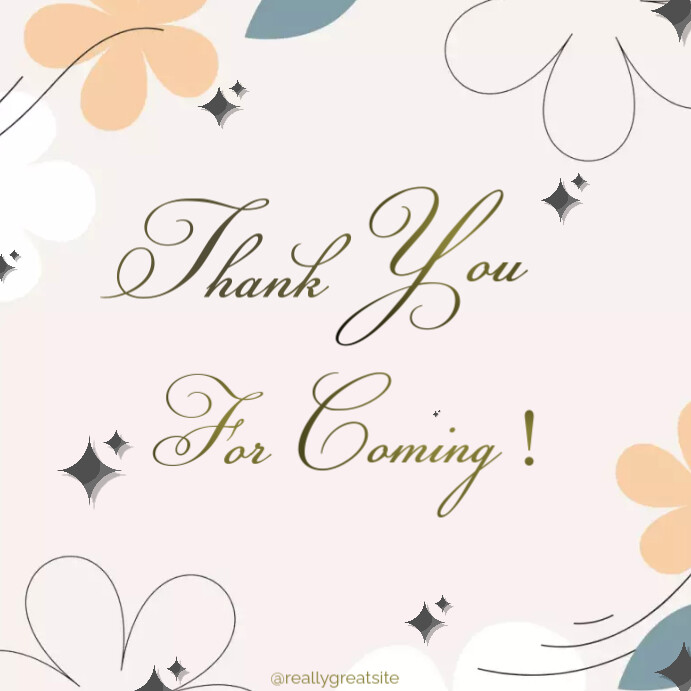 Maksimalis Thank You For Coming Pos Instagram Template | PosterMyWall