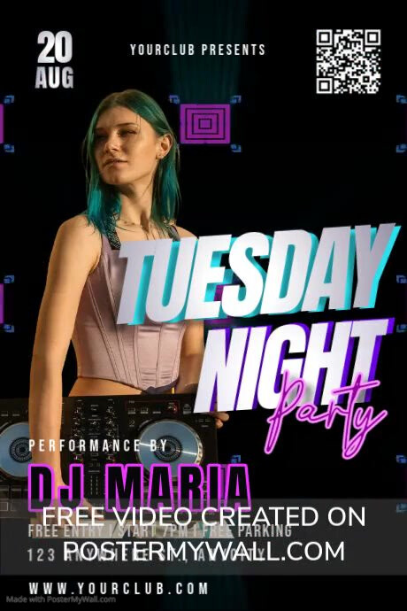 Maksimalis Tuesday Night Party Poster Template | PosterMyWall