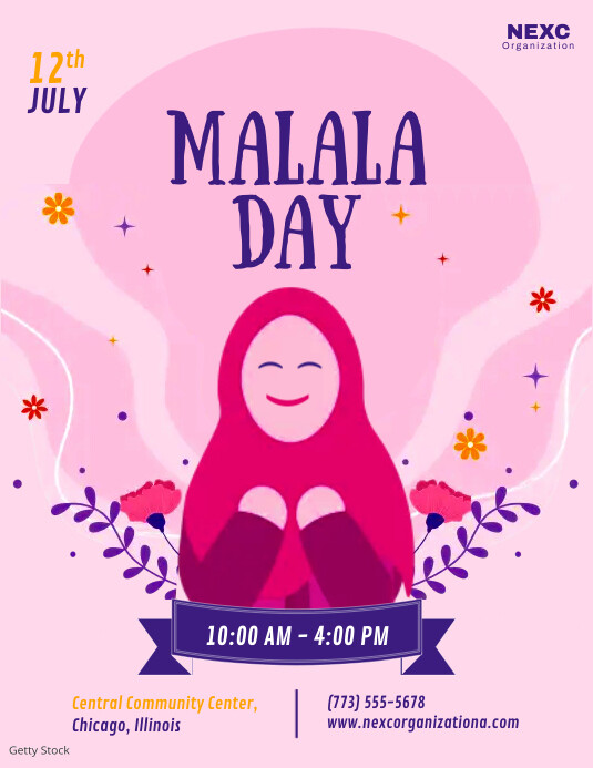 Malala Day Template | PosterMyWall
