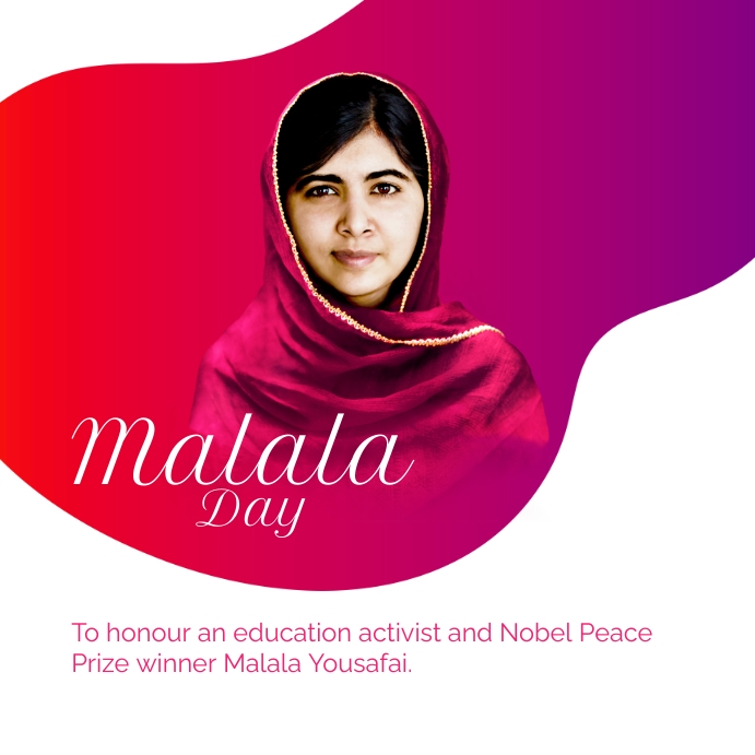 Malala Day Instagram Post Template | PosterMyWall