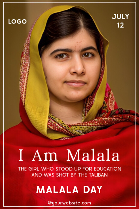 Malala Day Template Poster | PosterMyWall