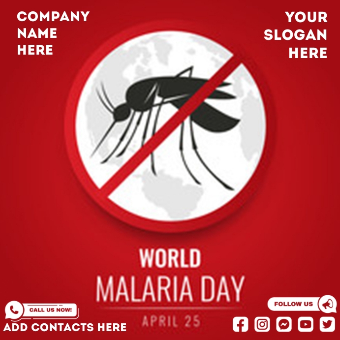 malaria day Template | PosterMyWall