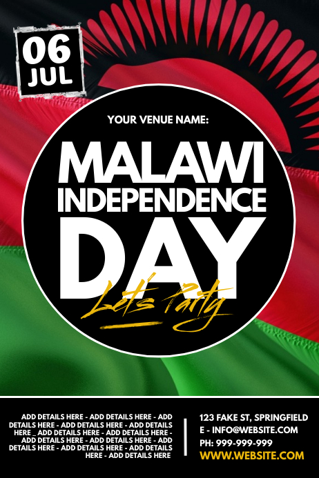 Copy of Malawi Independence Day Poster | PosterMyWall