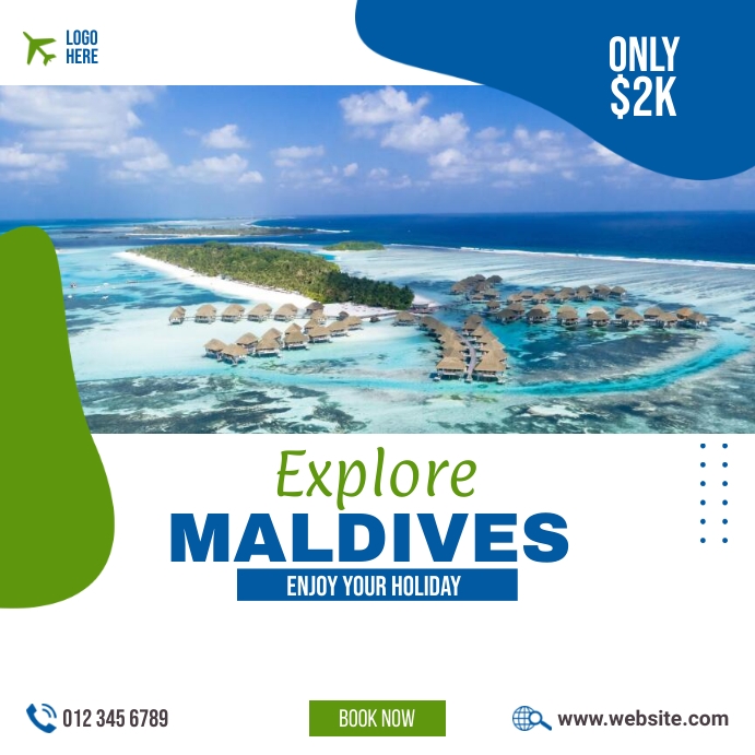 Maldives Ads Template | PosterMyWall