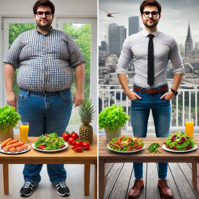 Copy of Male Before and After Weight Loss Picture | PosterMyWall