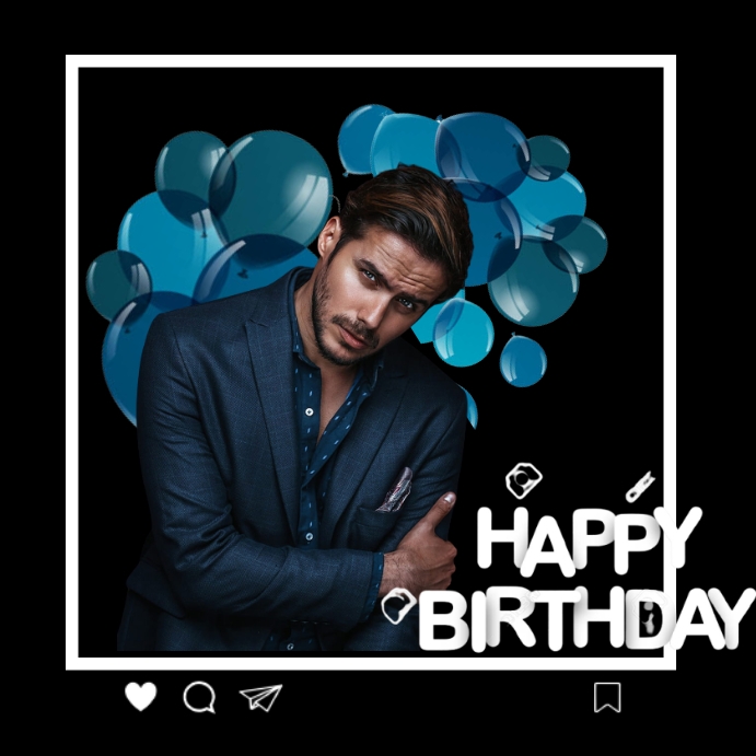 Male Birthday Template | PosterMyWall