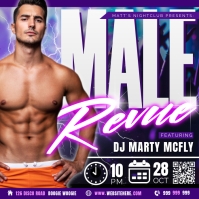 Male Revue Poster Template | PosterMyWall