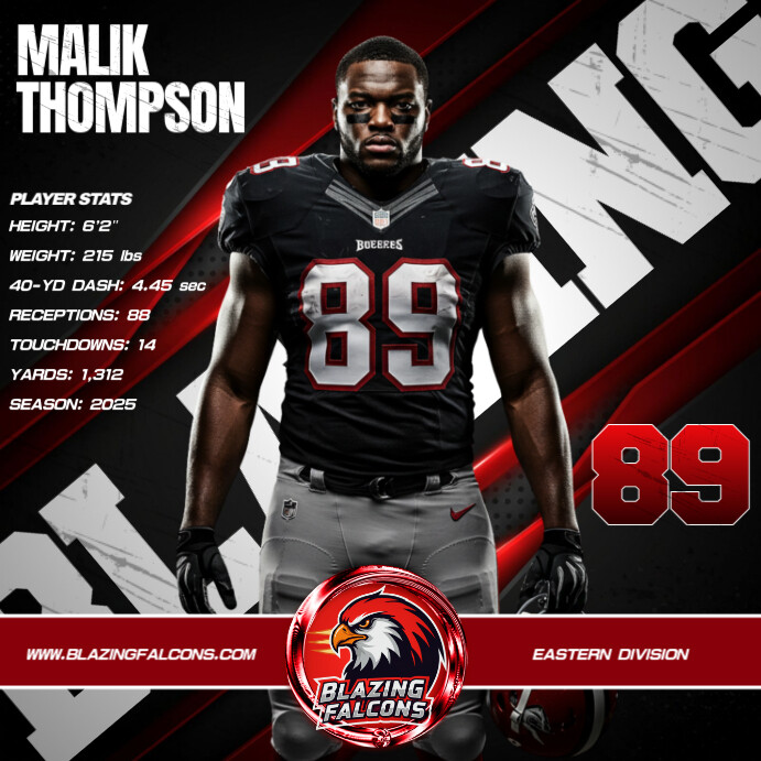 Copy of Malik Thompson: Red Zone Threat | Eastern Division Elite ...