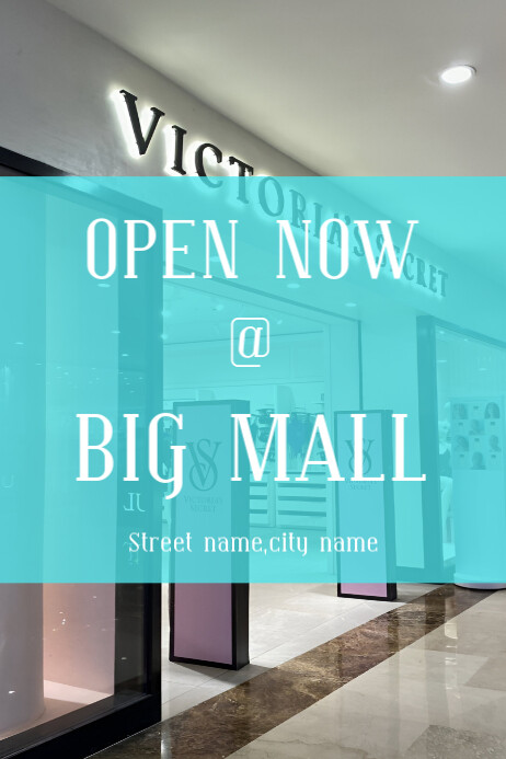 Plantilla de Mall open poster | PosterMyWall