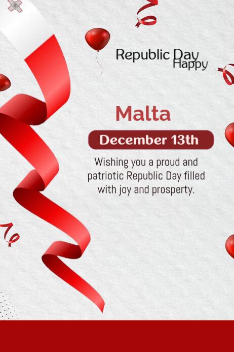 malta republic day Template | PosterMyWall