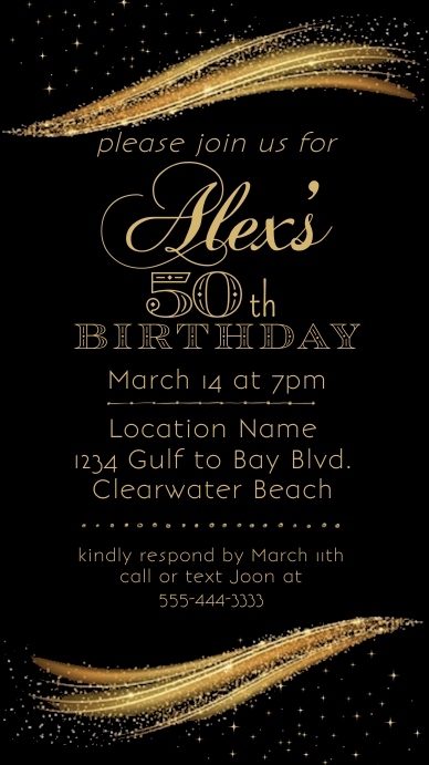 Party Invitation Templates For Men 50th Birthday Invitation For Men,