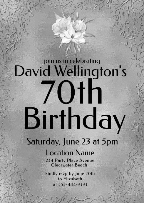 Man's Any Age Birthday Invitation Template | PosterMyWall