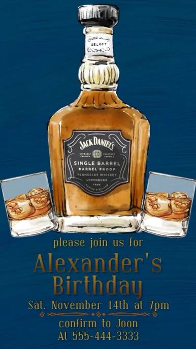 Man's Birthday Party Invitation Template | PosterMyWall